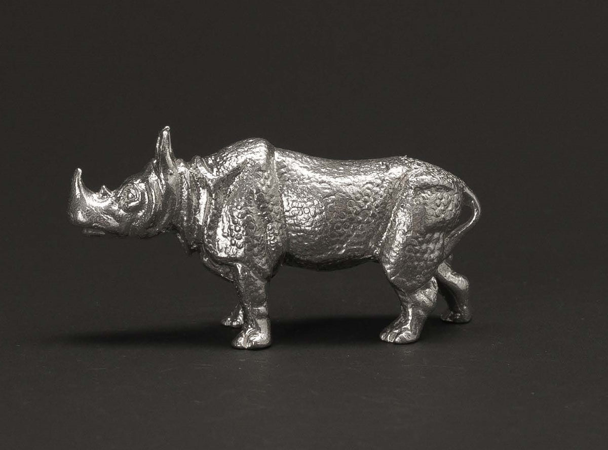 Sterling Silver Rhino (Medium) Figurine by Silvants – Marston Barrett ...