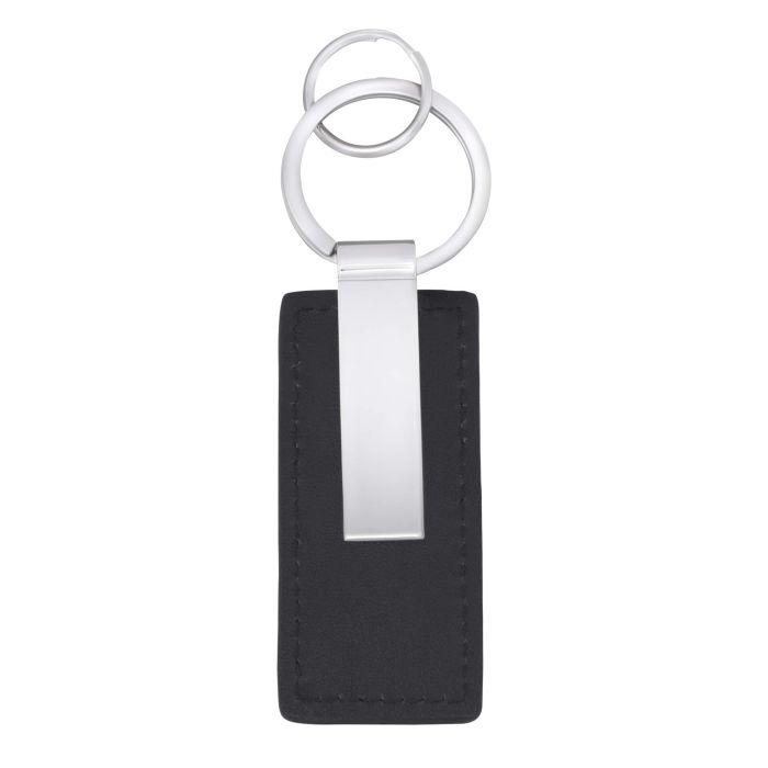 Black Leather Key Chain with Engravable Tag by Fred Bennett – Marston ...