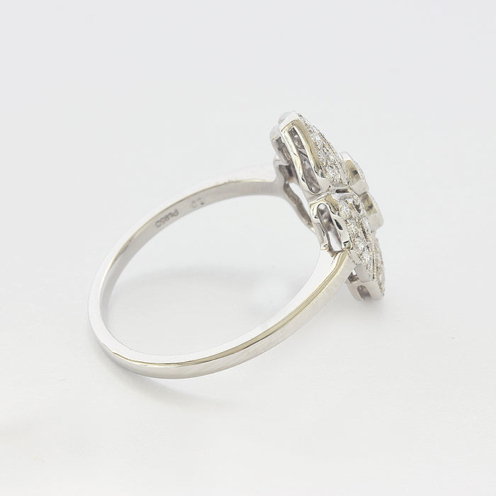 Diamond Cluster Design Modern Ring in 18ct White Gold – Marston Barrett ...